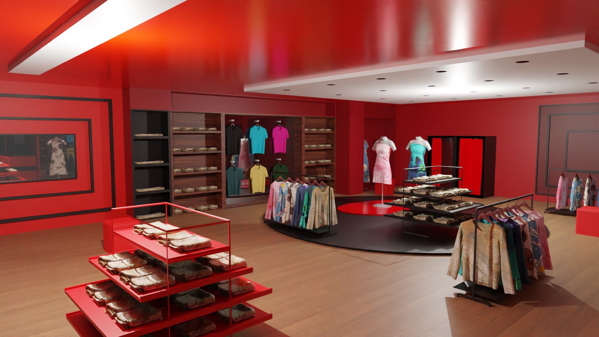 3D Model Clothing Store Interior - TurboSquid 2157389