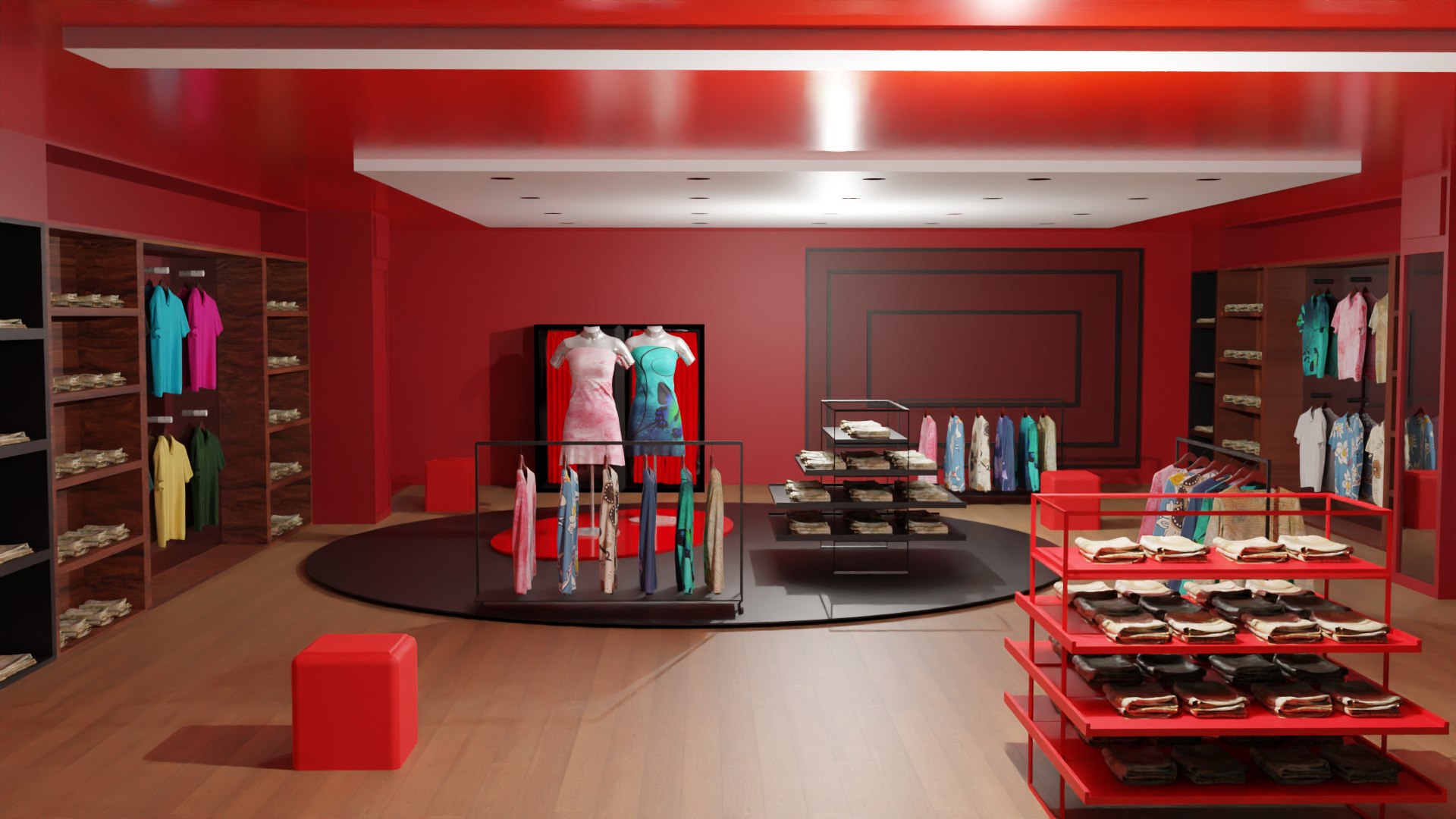 3D Model Clothing Store Interior - TurboSquid 2157389