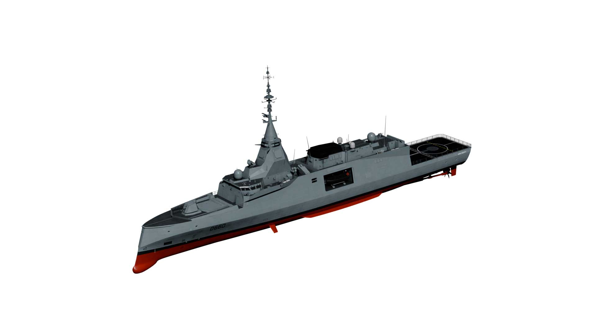 3D FDI Frigate FS Amiral Ronarch 3D Model - TurboSquid 2465652
