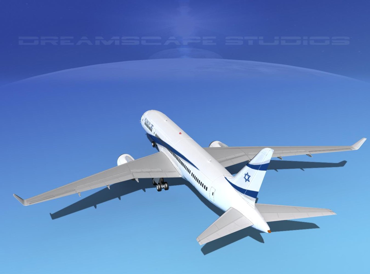 3d Airline Boeing 787 787-8 Model
