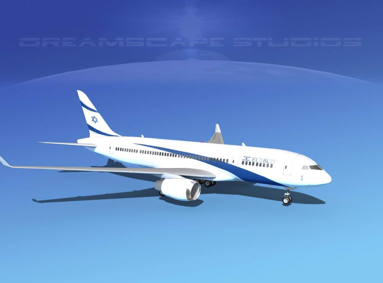 3d Airline Boeing 787 787-8 Model