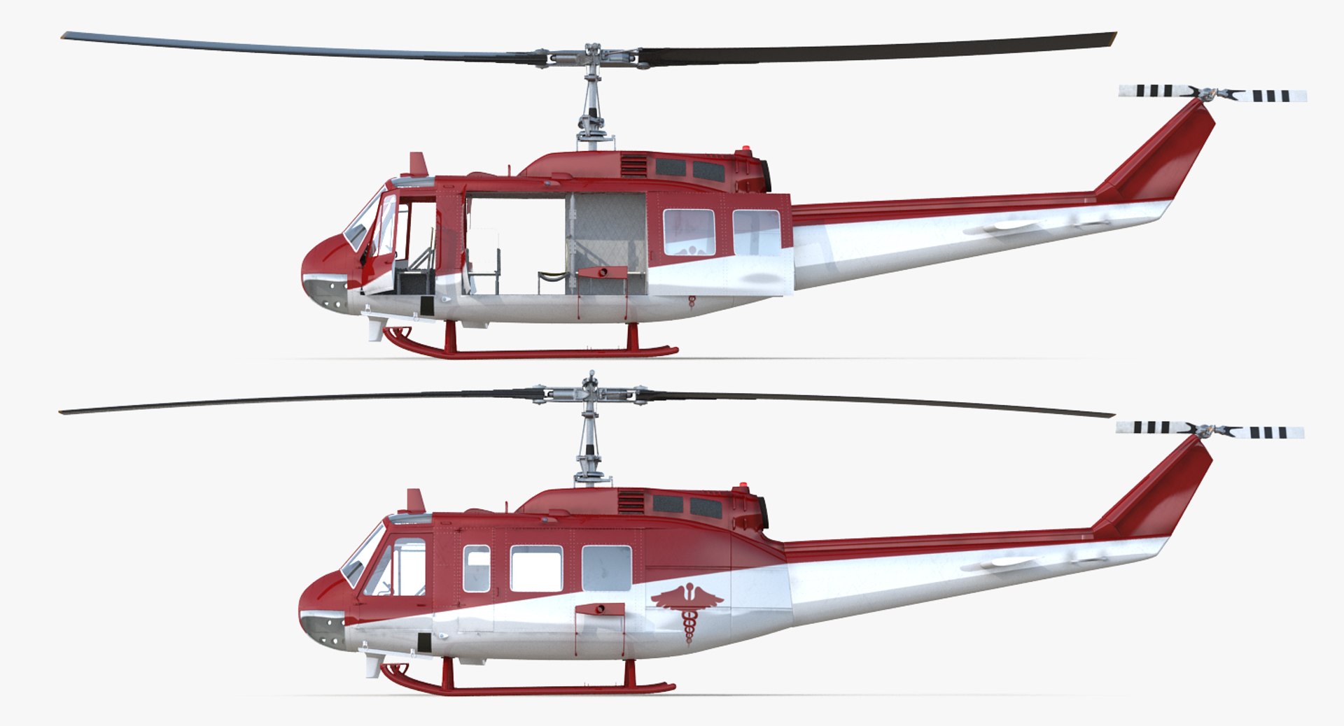Air Medical Helicopter Bell Model - TurboSquid 1187460