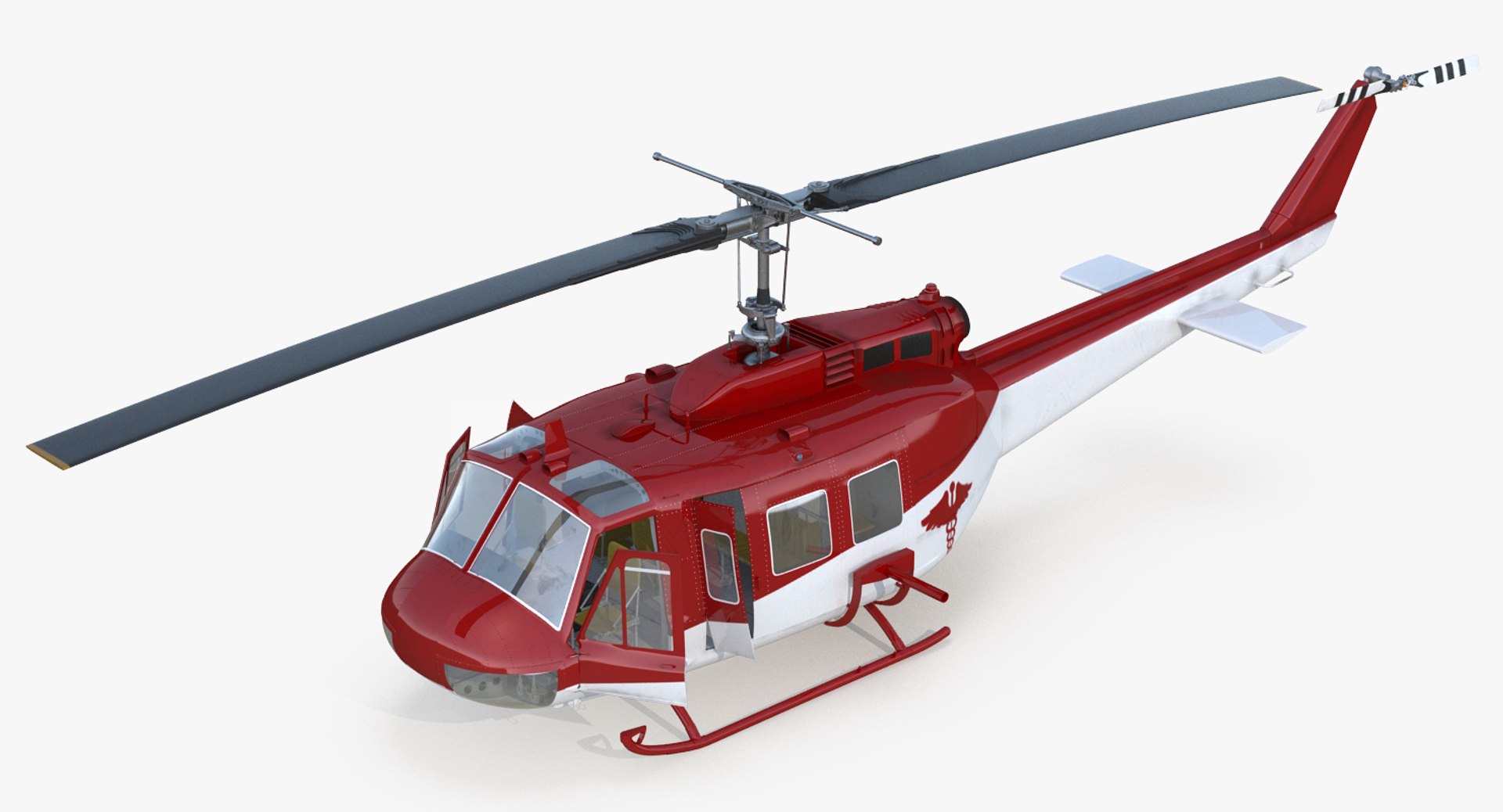Air Medical Helicopter Bell Model - TurboSquid 1187460