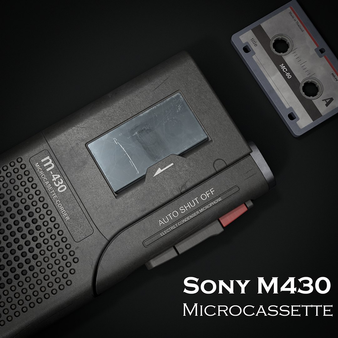 3D Sony Microcassette Recorder M430 - TurboSquid 2274577