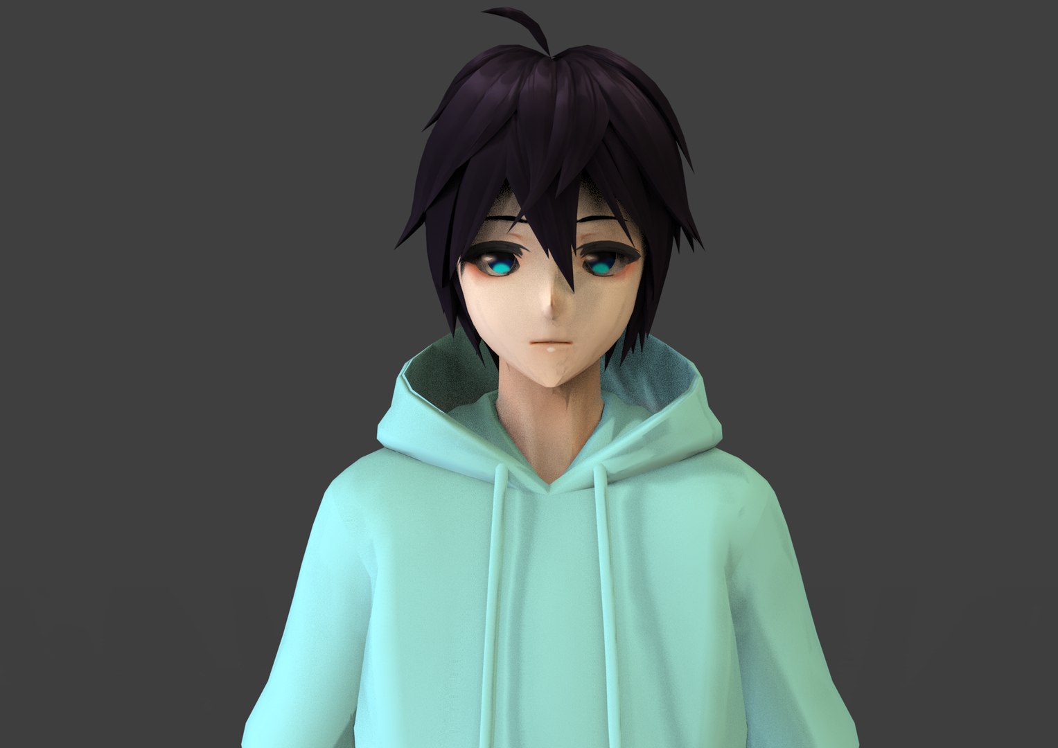 modelo 3d juego listo Low Poly Anime Character Boy 32 - TurboSquid 1804648