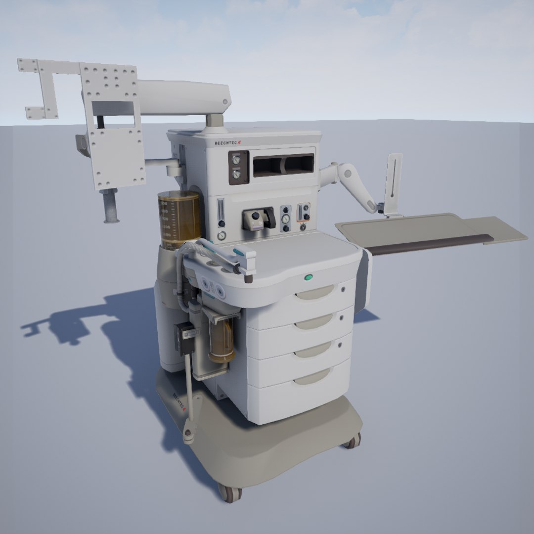 3d Model Of Anesthesia Machine