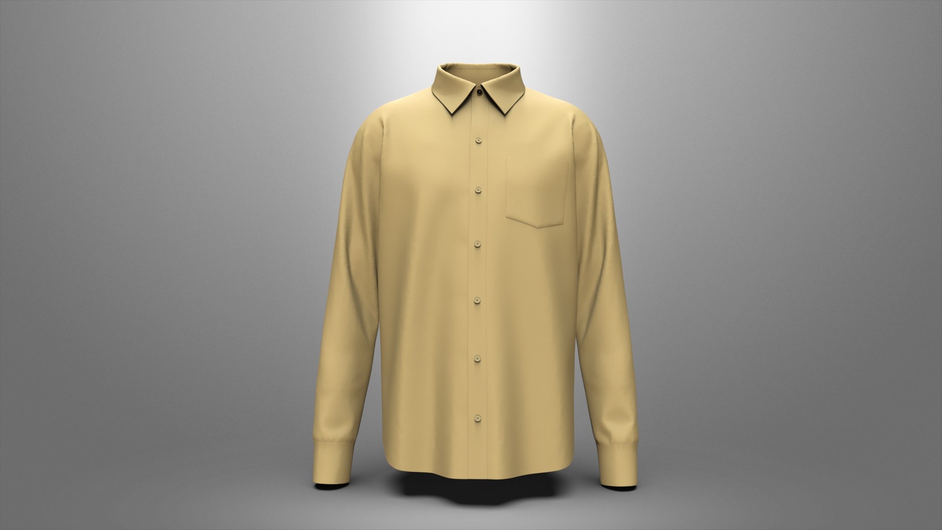Relaxed Fit Overshirt Shirt Design 3D Model - TurboSquid 2047172