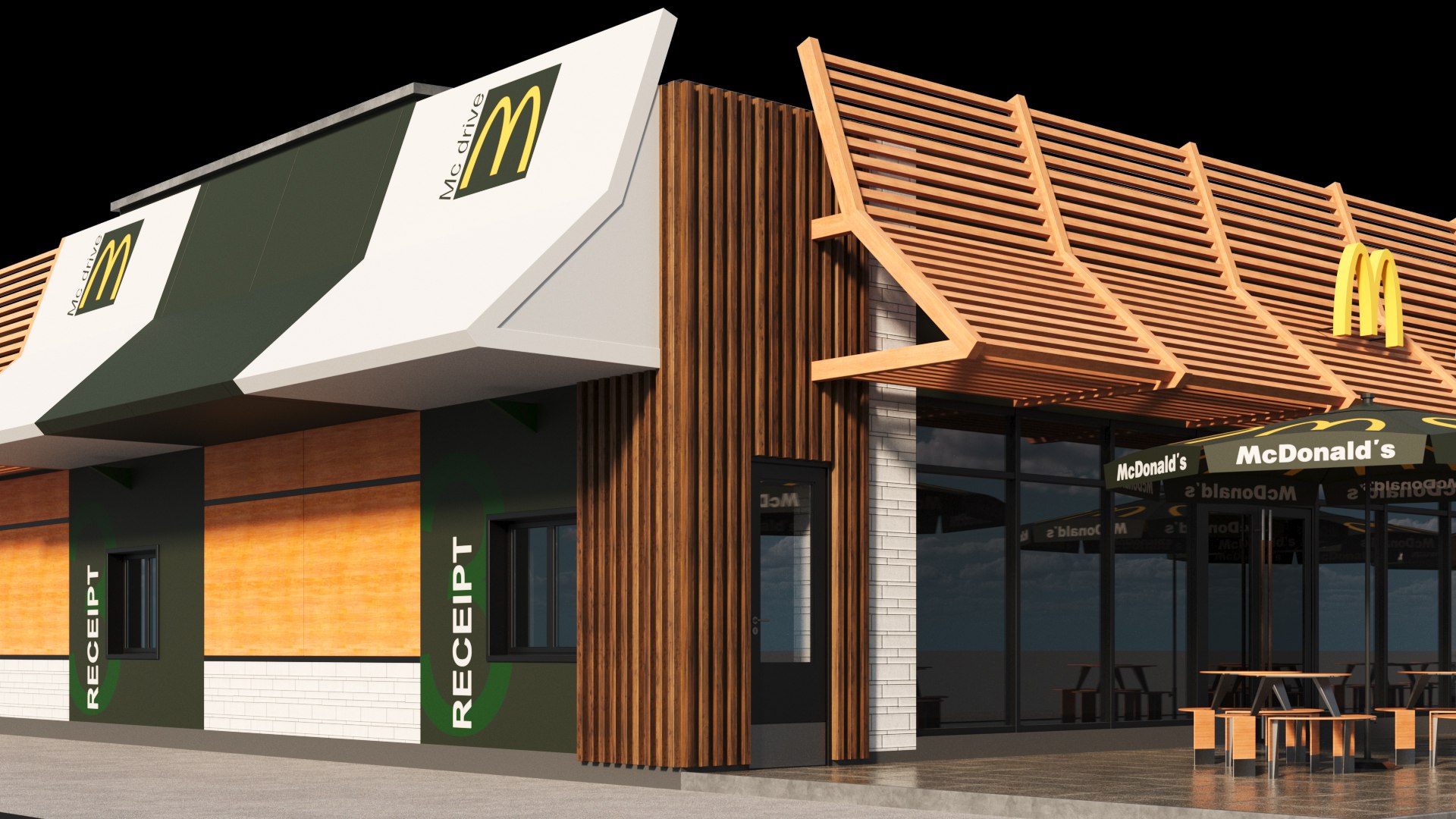 3D Model McDonalds Restaurant - TurboSquid 2417046