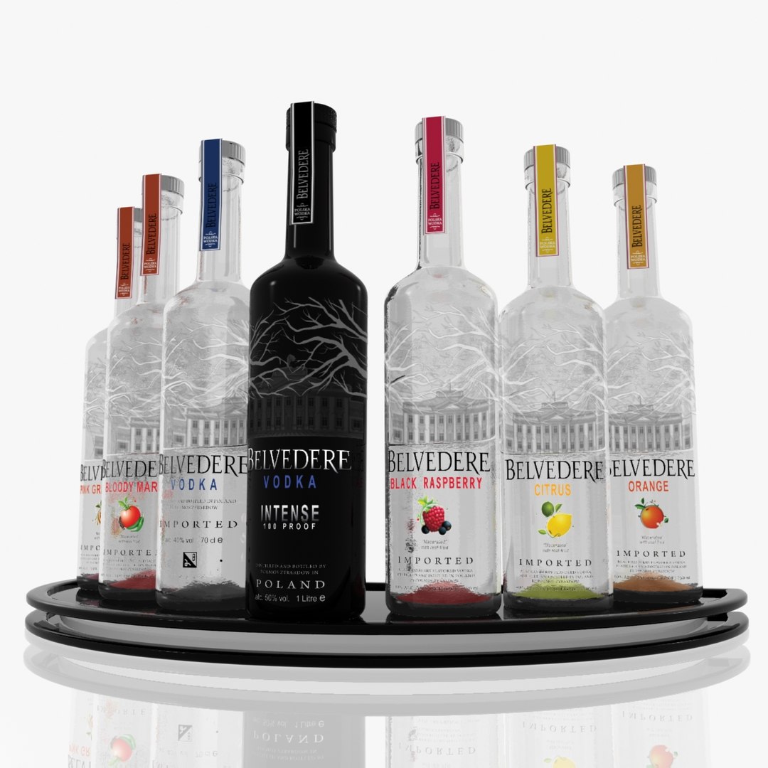 3d Belvedere Vodka Set