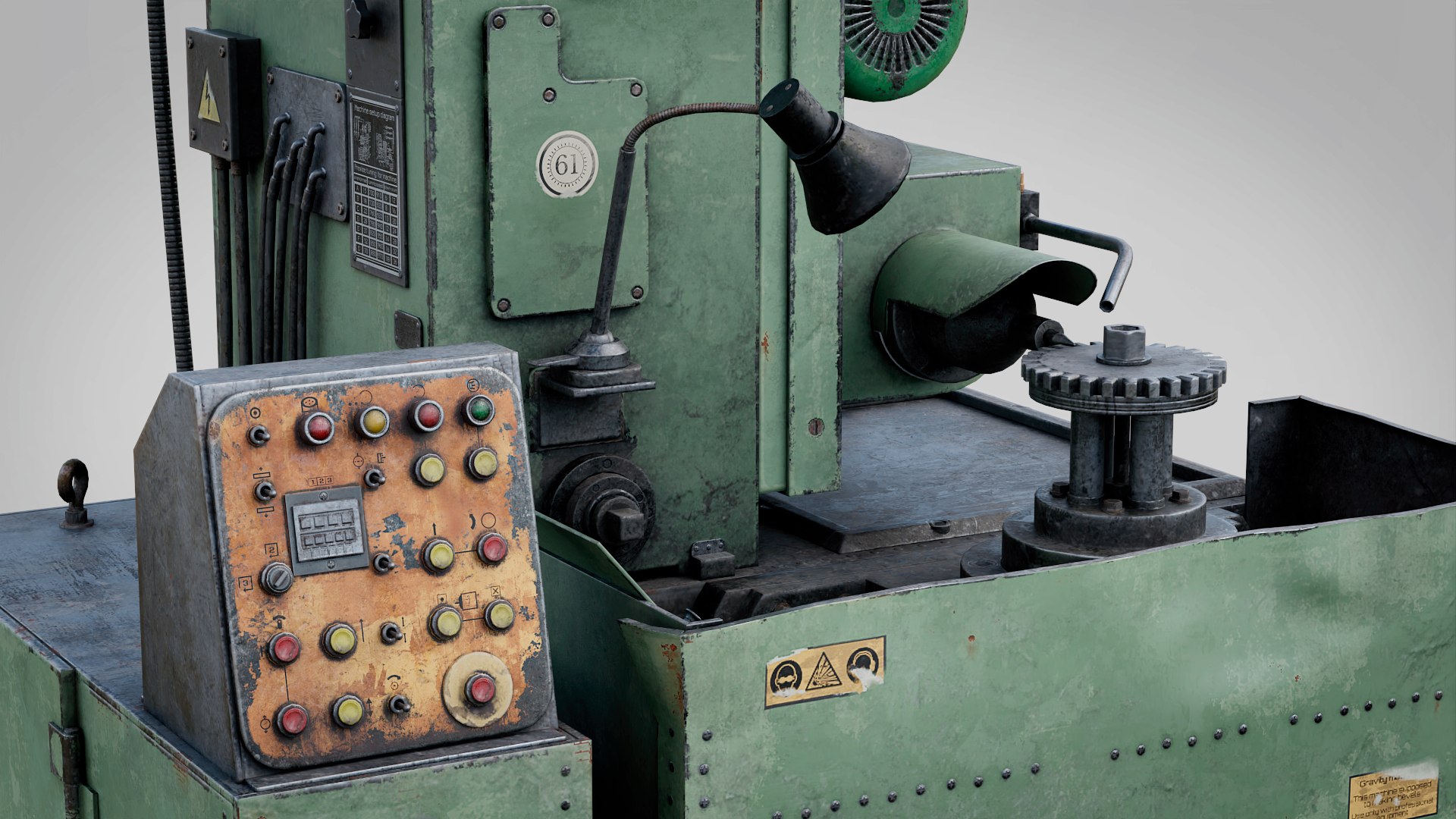 3D Milling Machine 03 Realtime - TurboSquid 2318009