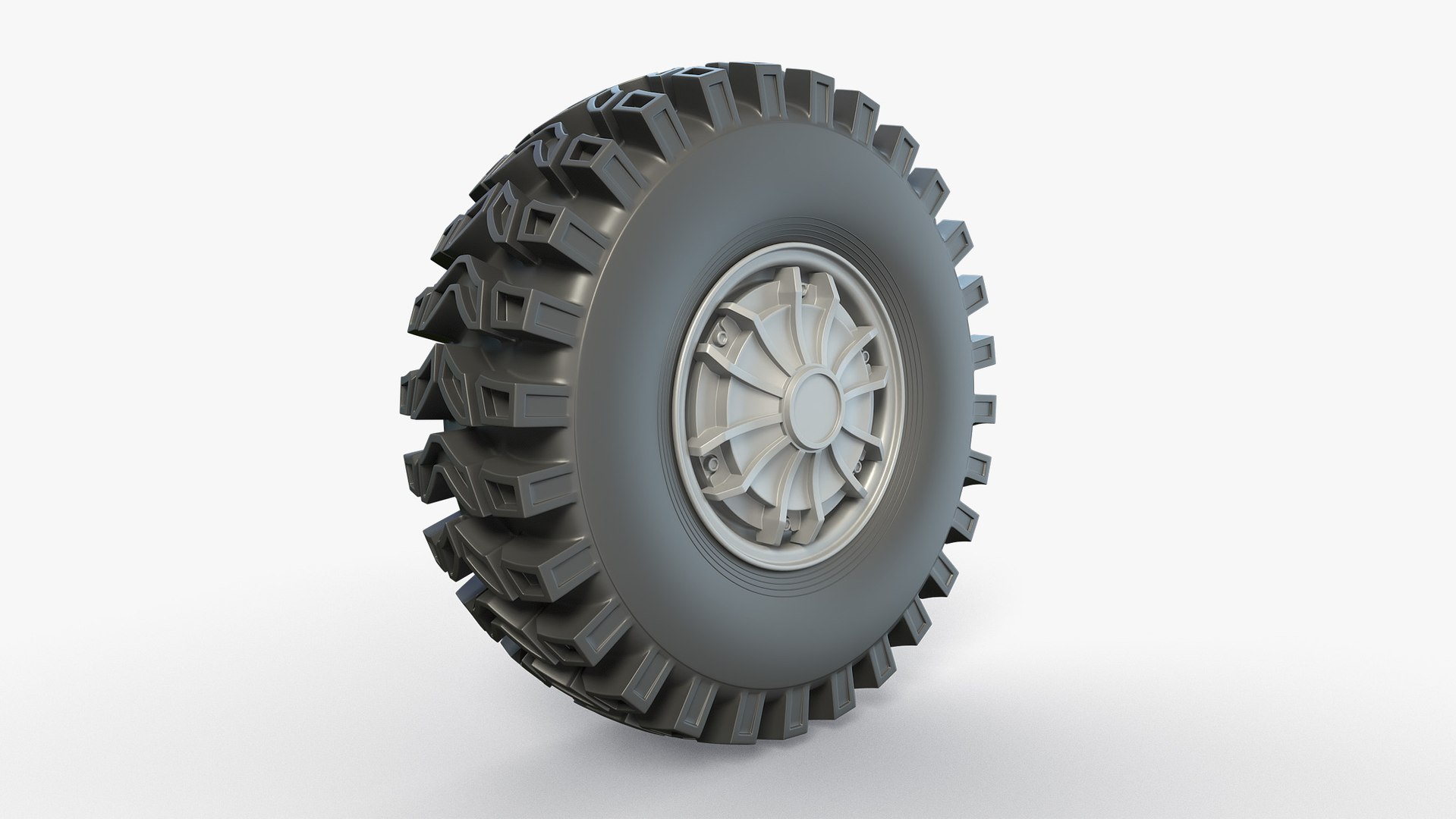 3D Model Off-Road Electric-Motor Wheel - TurboSquid 2385835