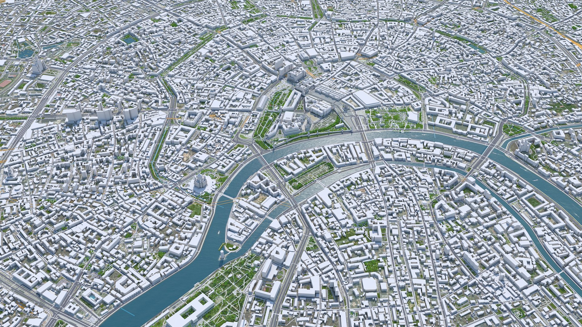 3D Moscow Downtown Russia Model - TurboSquid 1989402