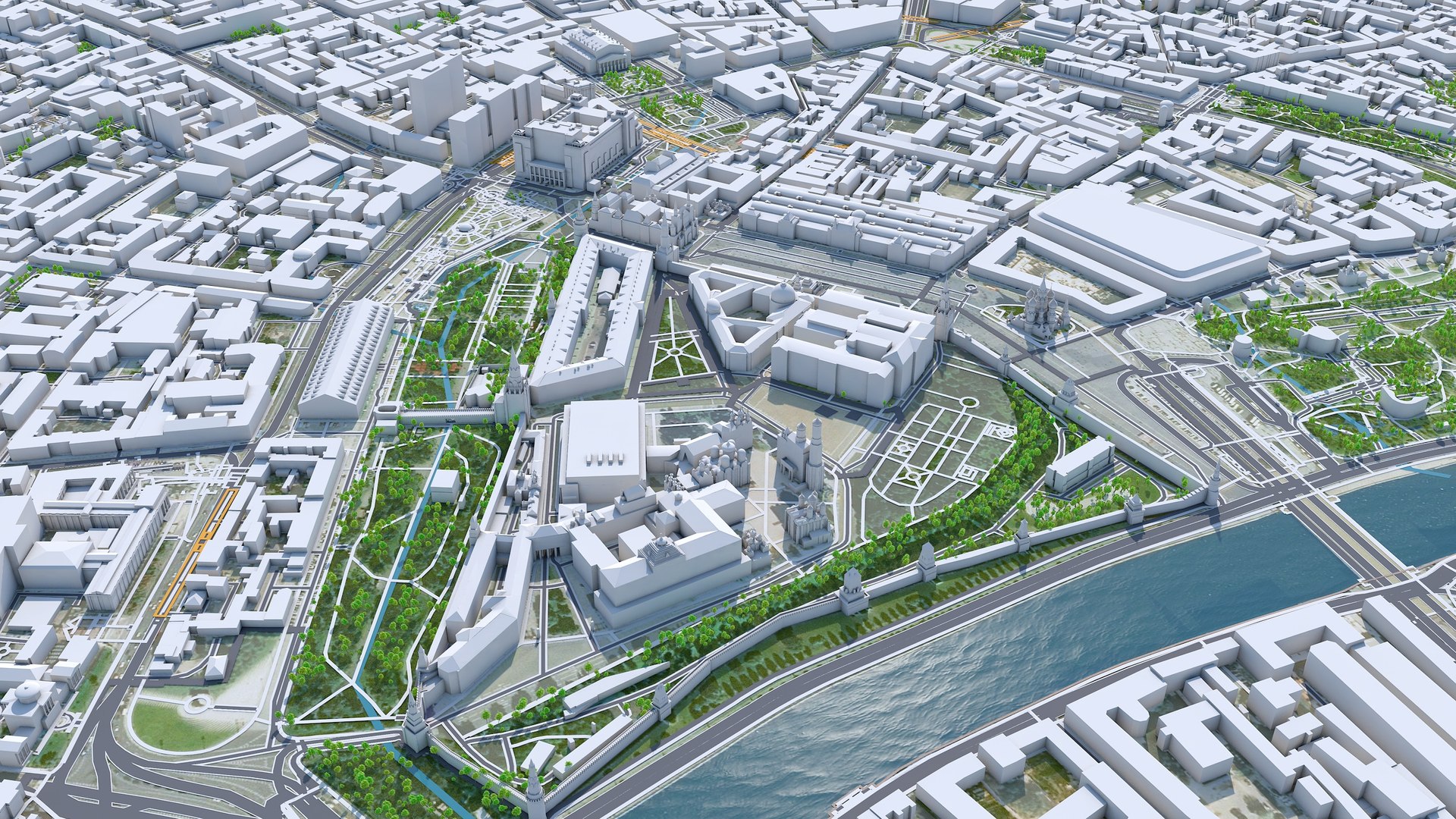 3D Moscow Downtown Russia Model - TurboSquid 1989402