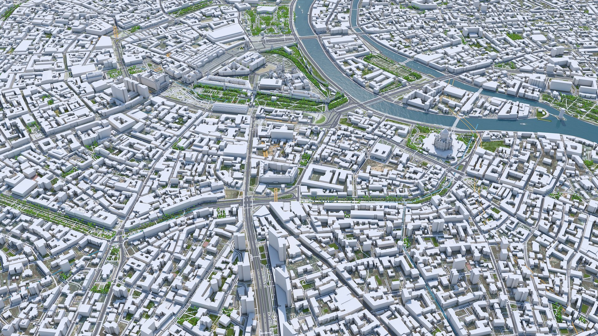 3D Moscow Downtown Russia Model - TurboSquid 1989402