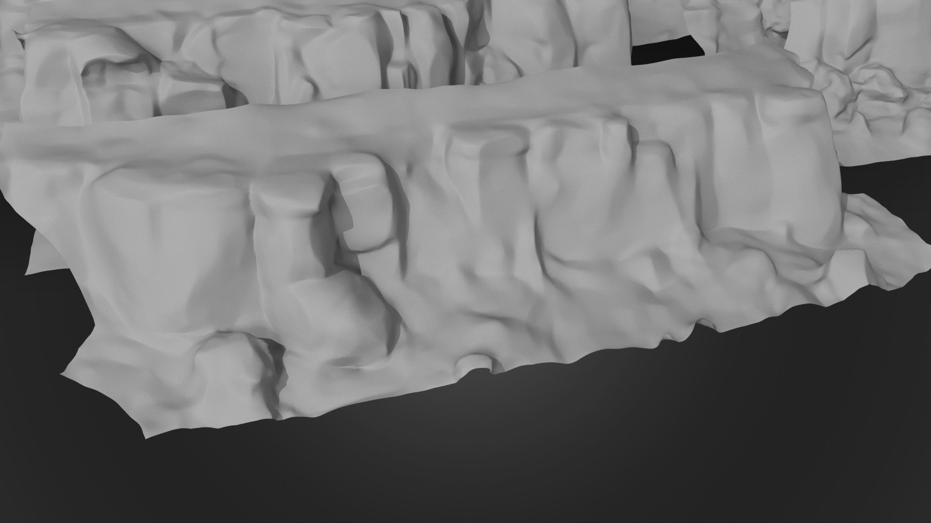 3D Model Cliff Rock 3d Model In Anime Cartoon Style - TurboSquid 2030238