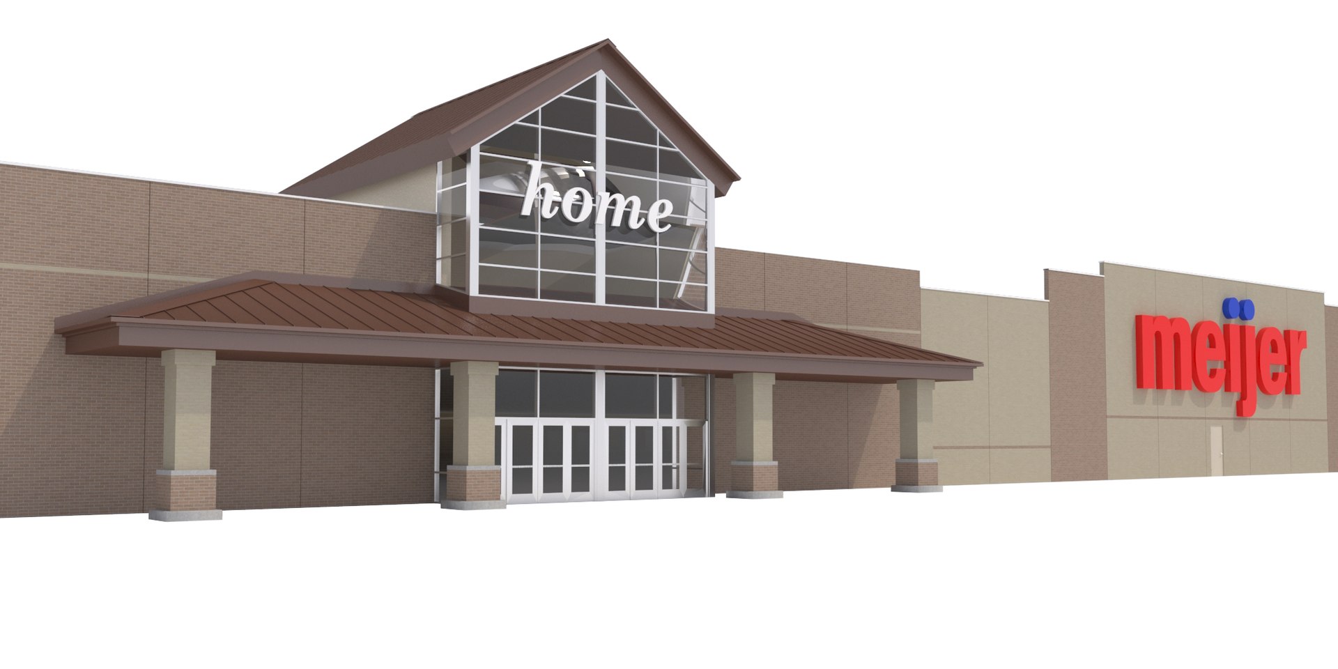 Meijer Grocery Store Retail 3D - TurboSquid 1192378