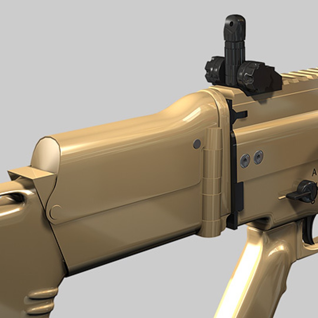 Fn Scar-l Assault Rifle 3d Model