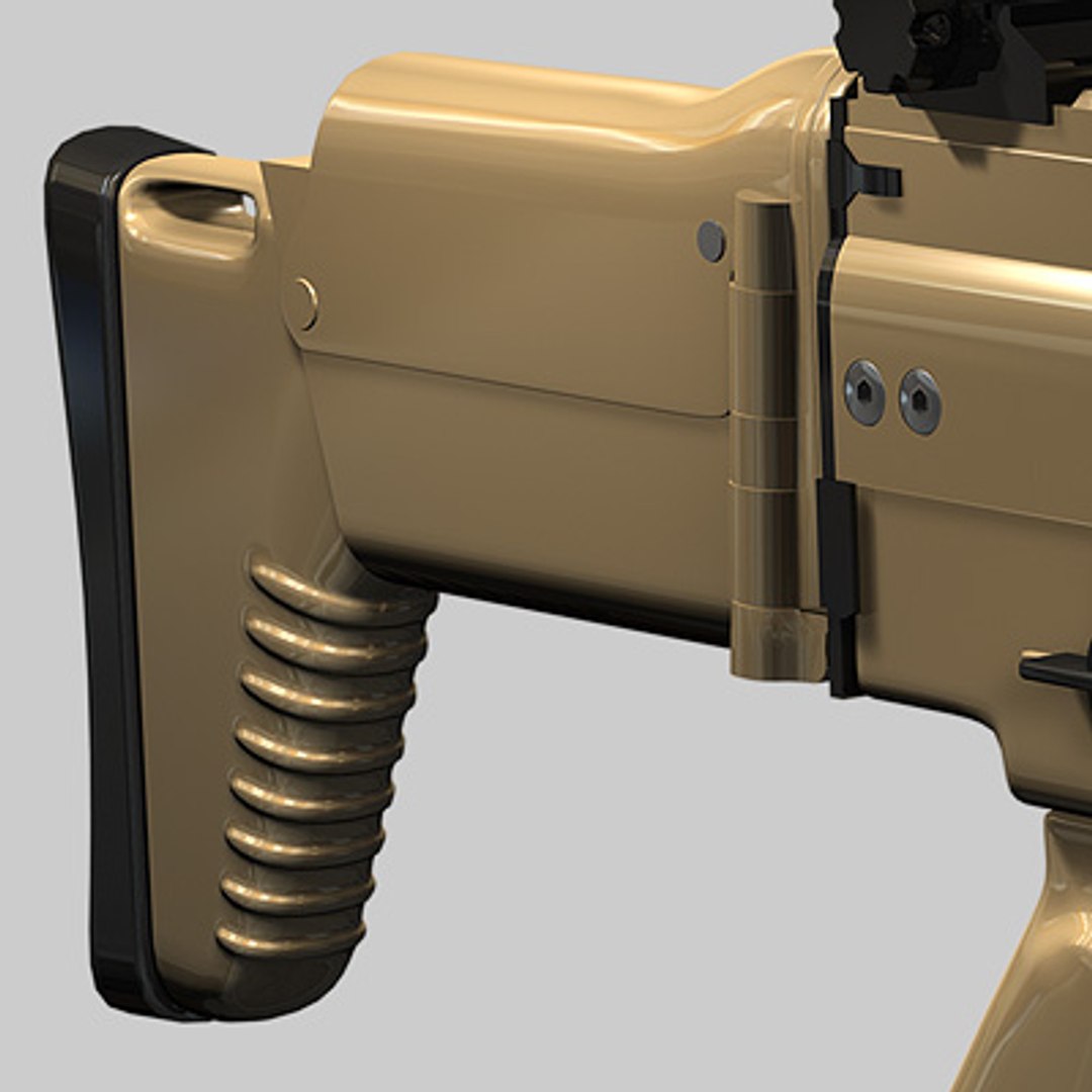Fn Scar-l Assault Rifle 3d Model