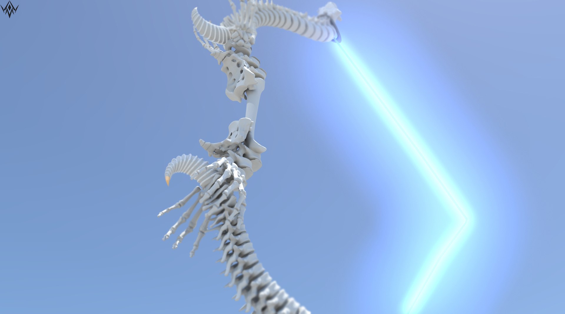 Bow Ancient Bones 3d Max
