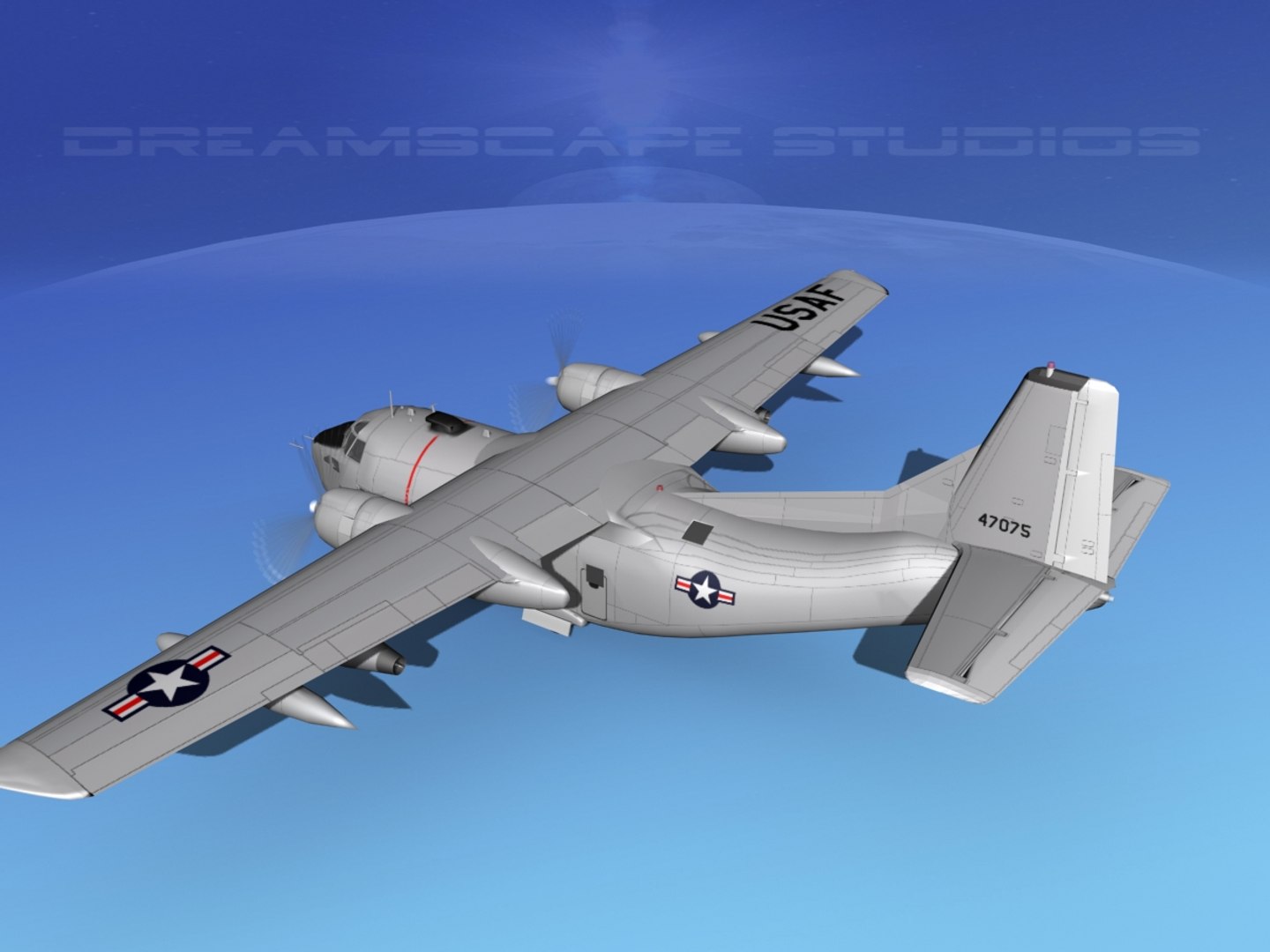 Aircraft Fairchild C-123 Provider 3D Model - TurboSquid 1307863