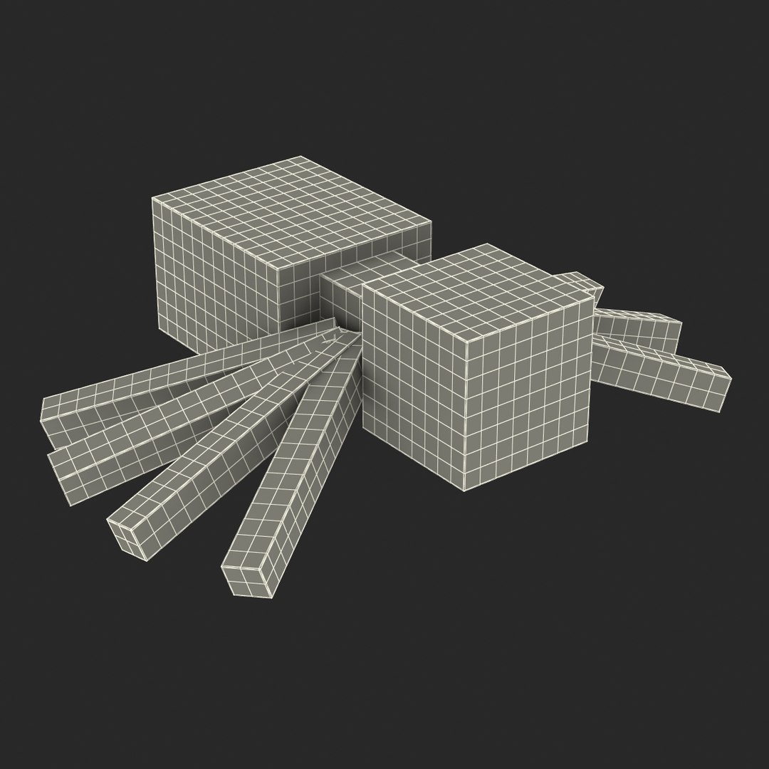 minecraft spider 3d max