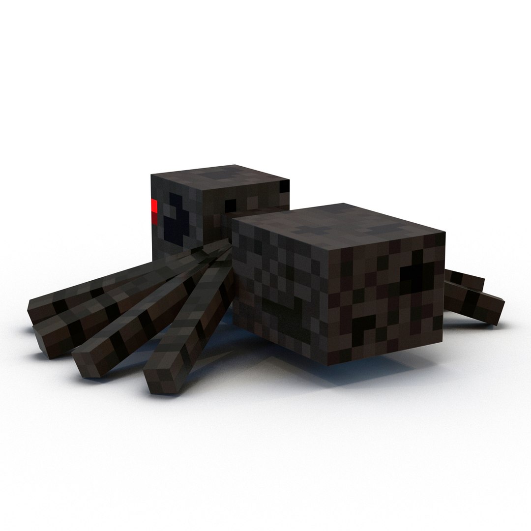 Minecraft Spider 3d Max