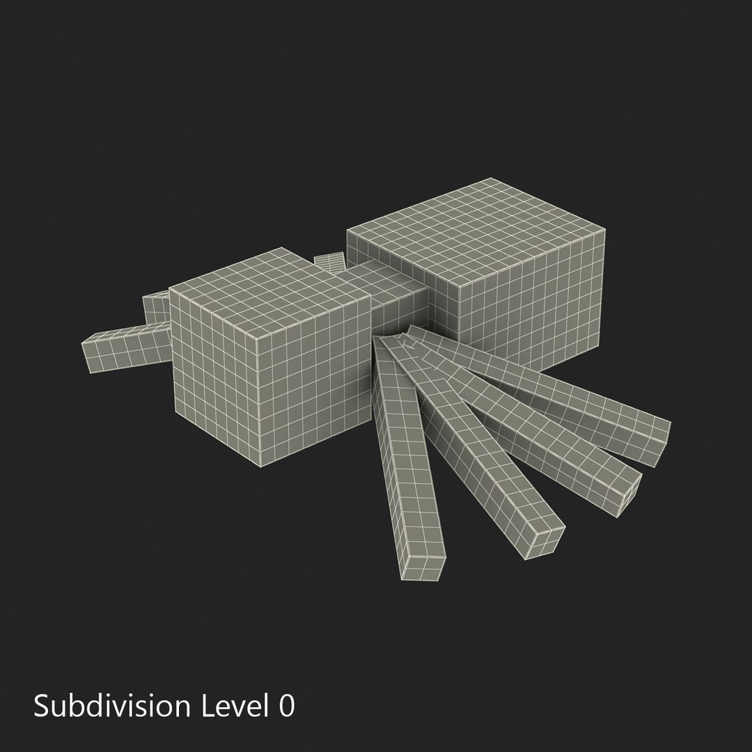 minecraft spider 3d max