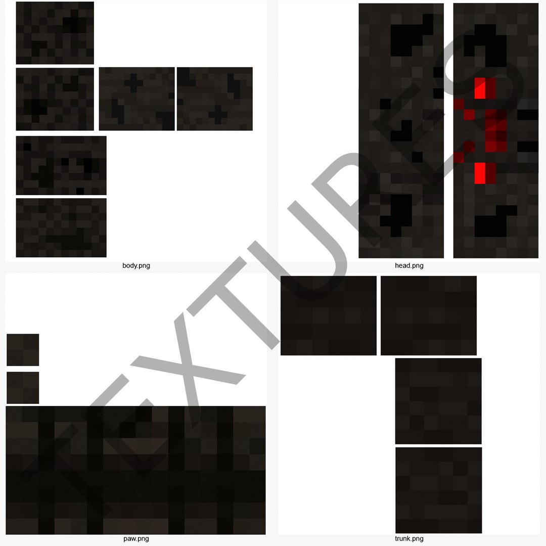 minecraft spider 3d max