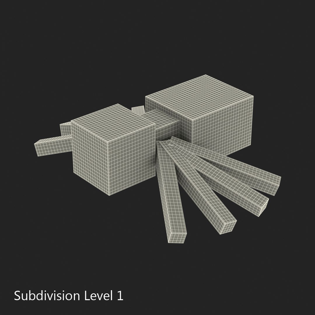minecraft spider 3d max