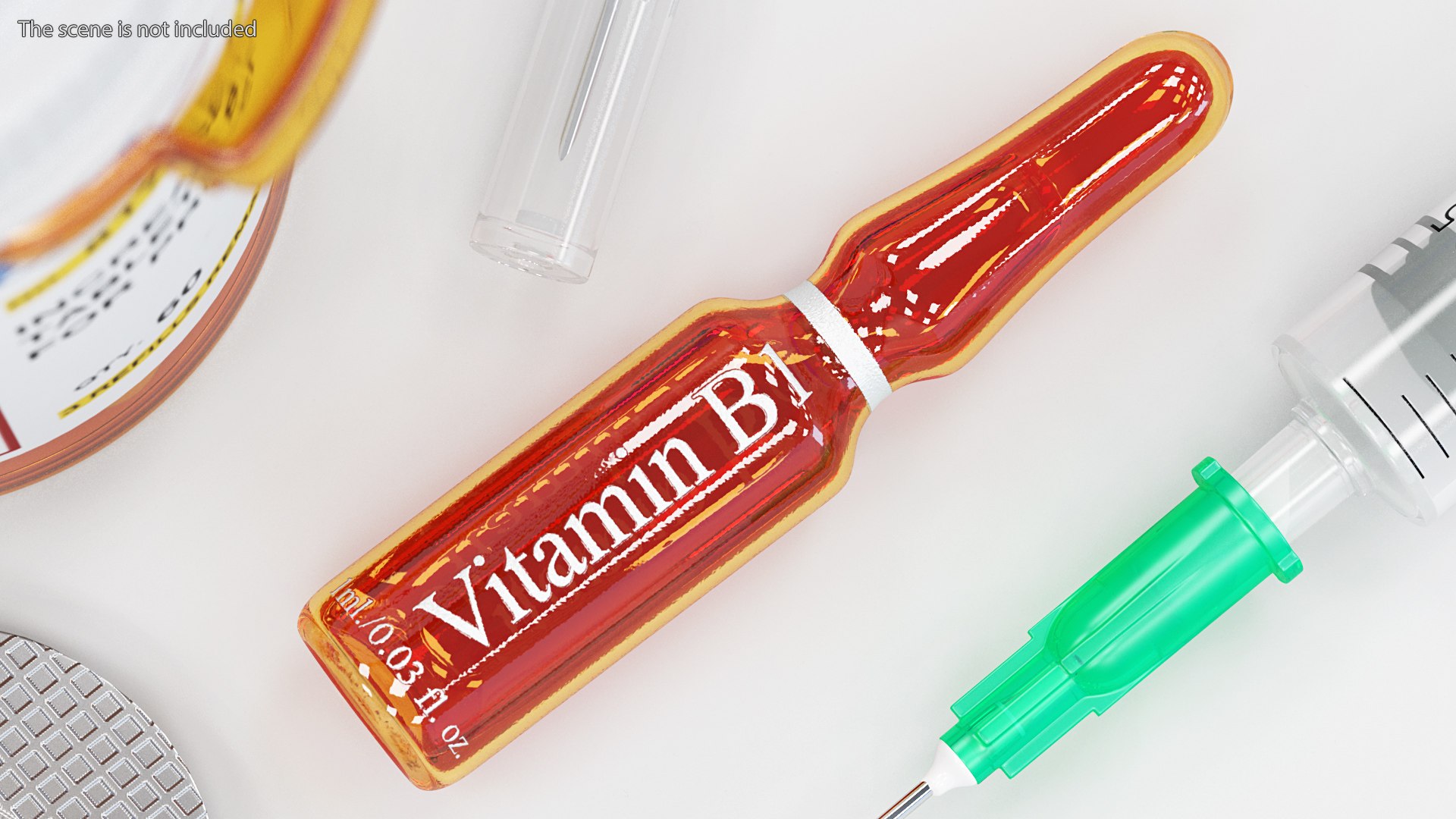 Thiamine B1 1ml Amber 3D Model - TurboSquid 1693690