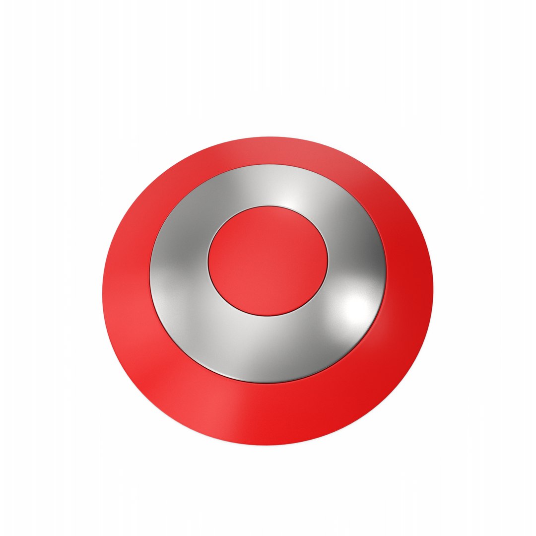 Red Round Shield 3D - TurboSquid 2166451