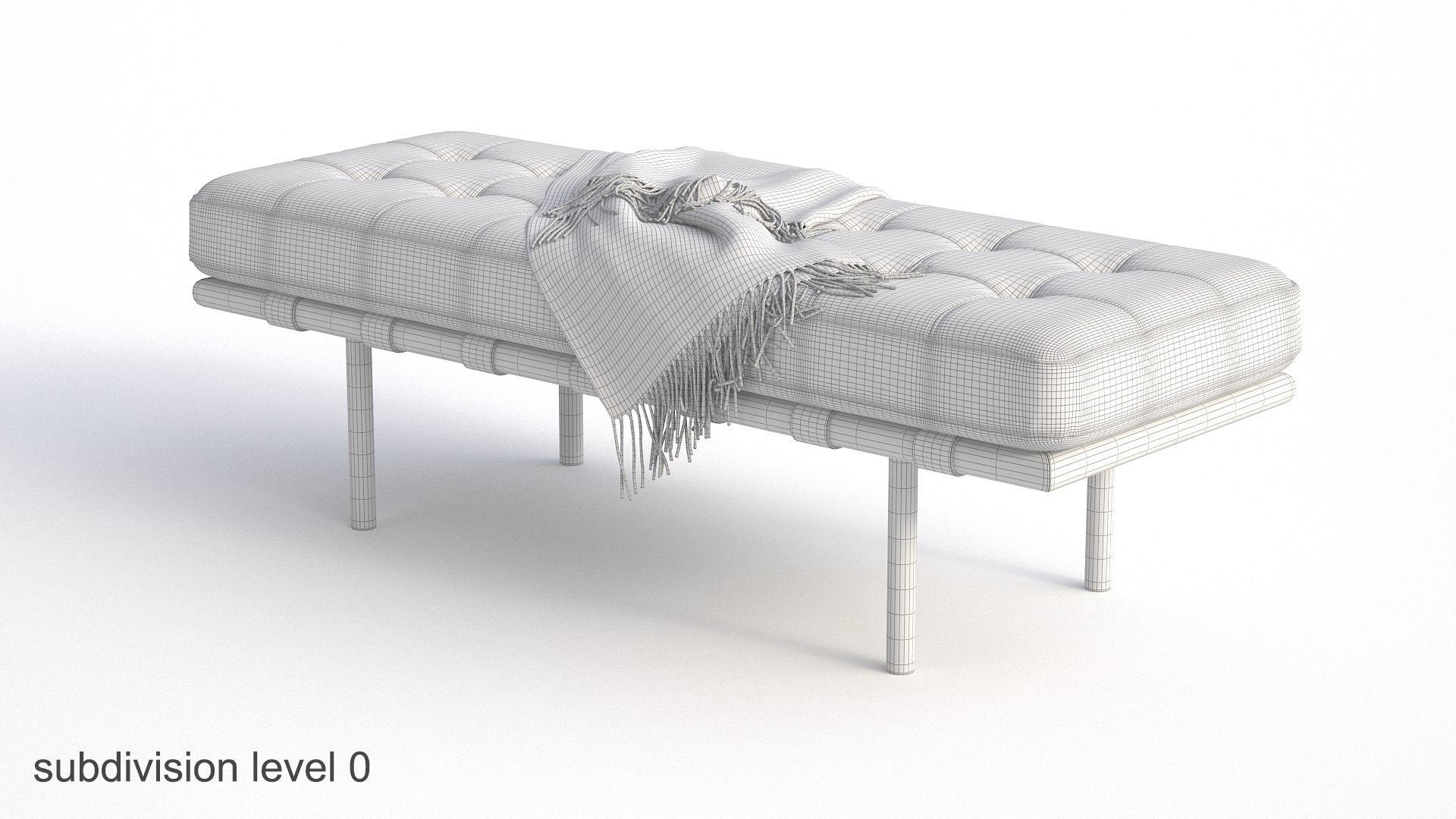 3D Model Barcelona Bench - TurboSquid 1947549