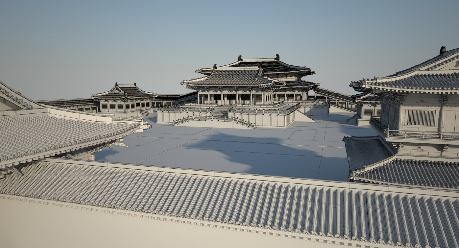 Chinese Architectural Palace 3d Model
