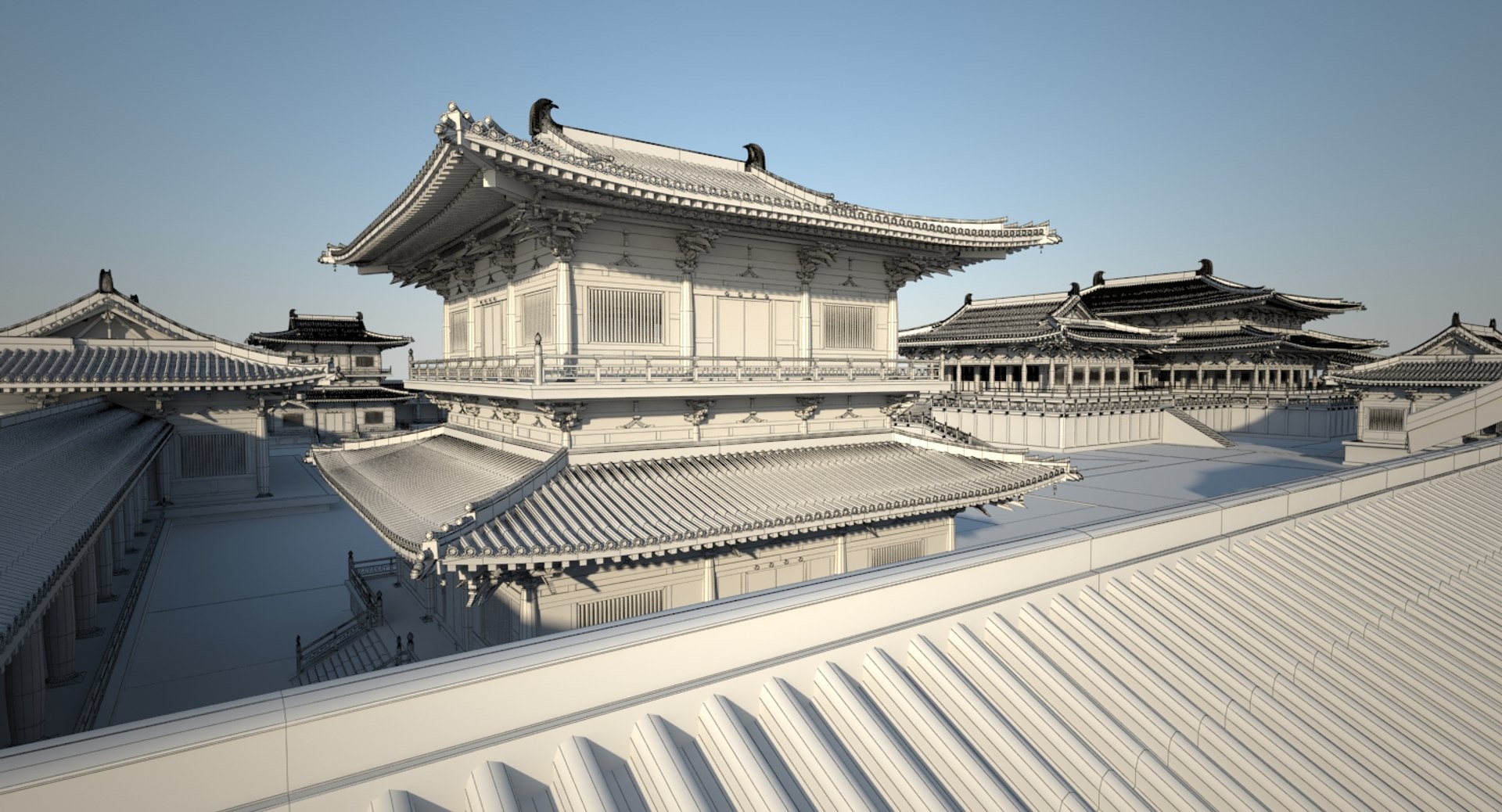 Chinese Architectural Palace 3d Model