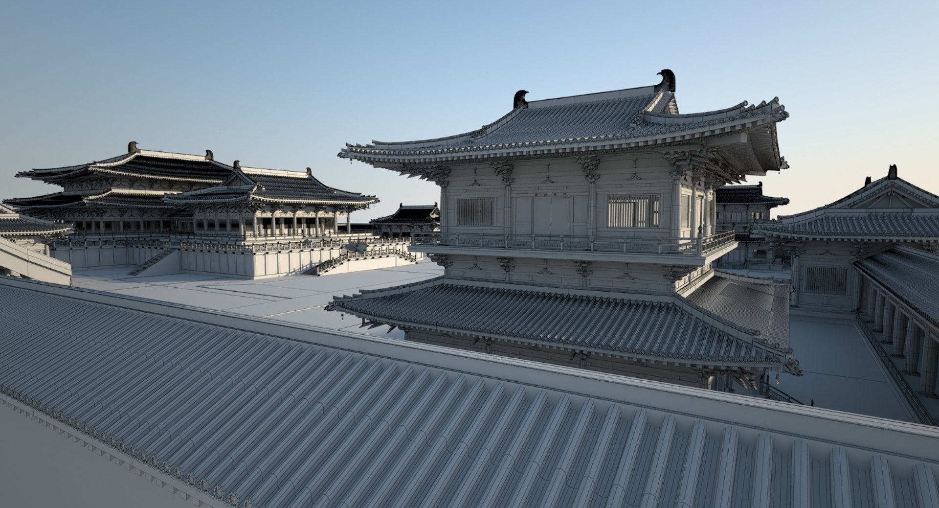 Chinese Architectural Palace 3d Model