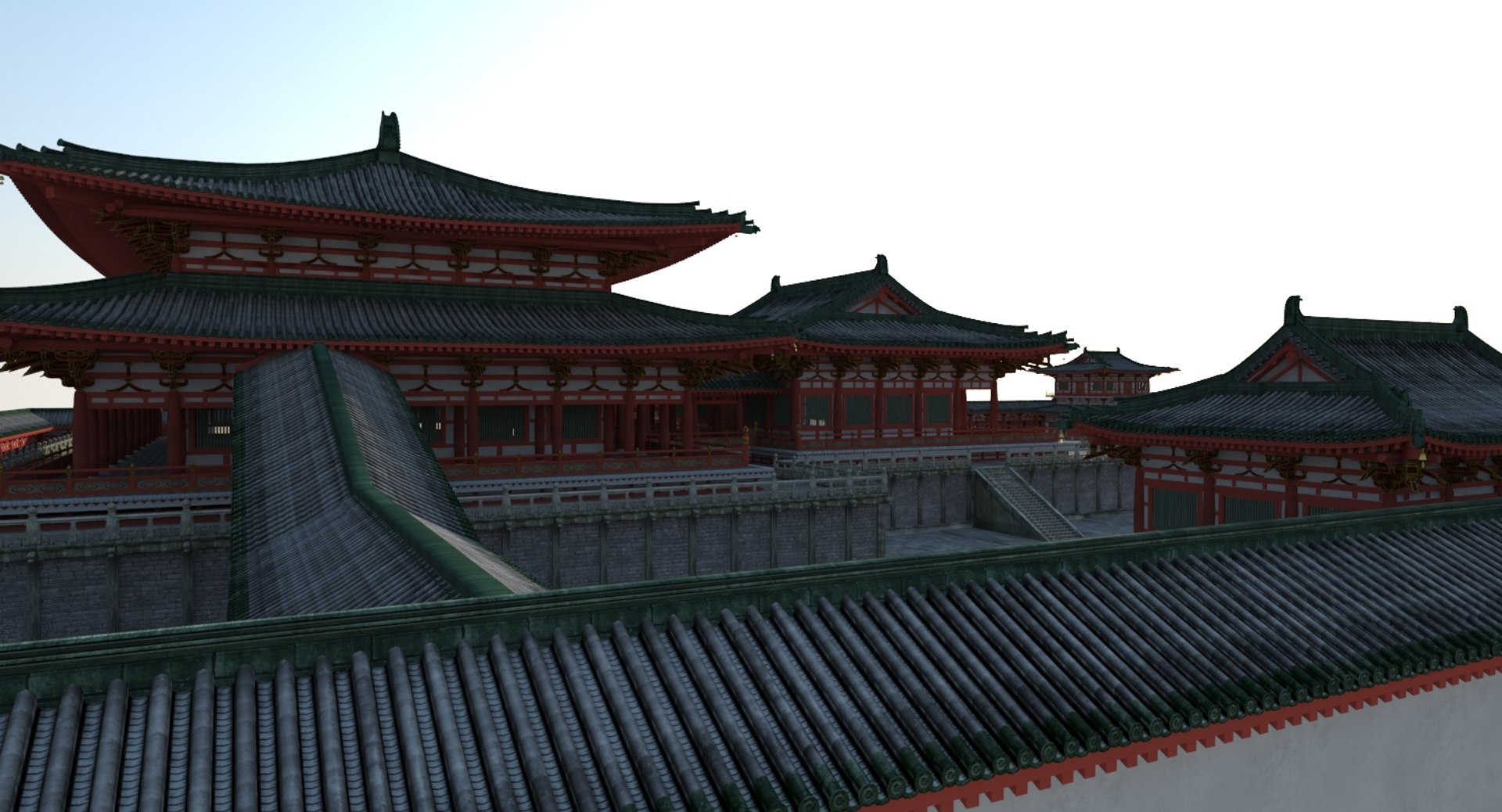 Chinese Architectural Palace 3d Model