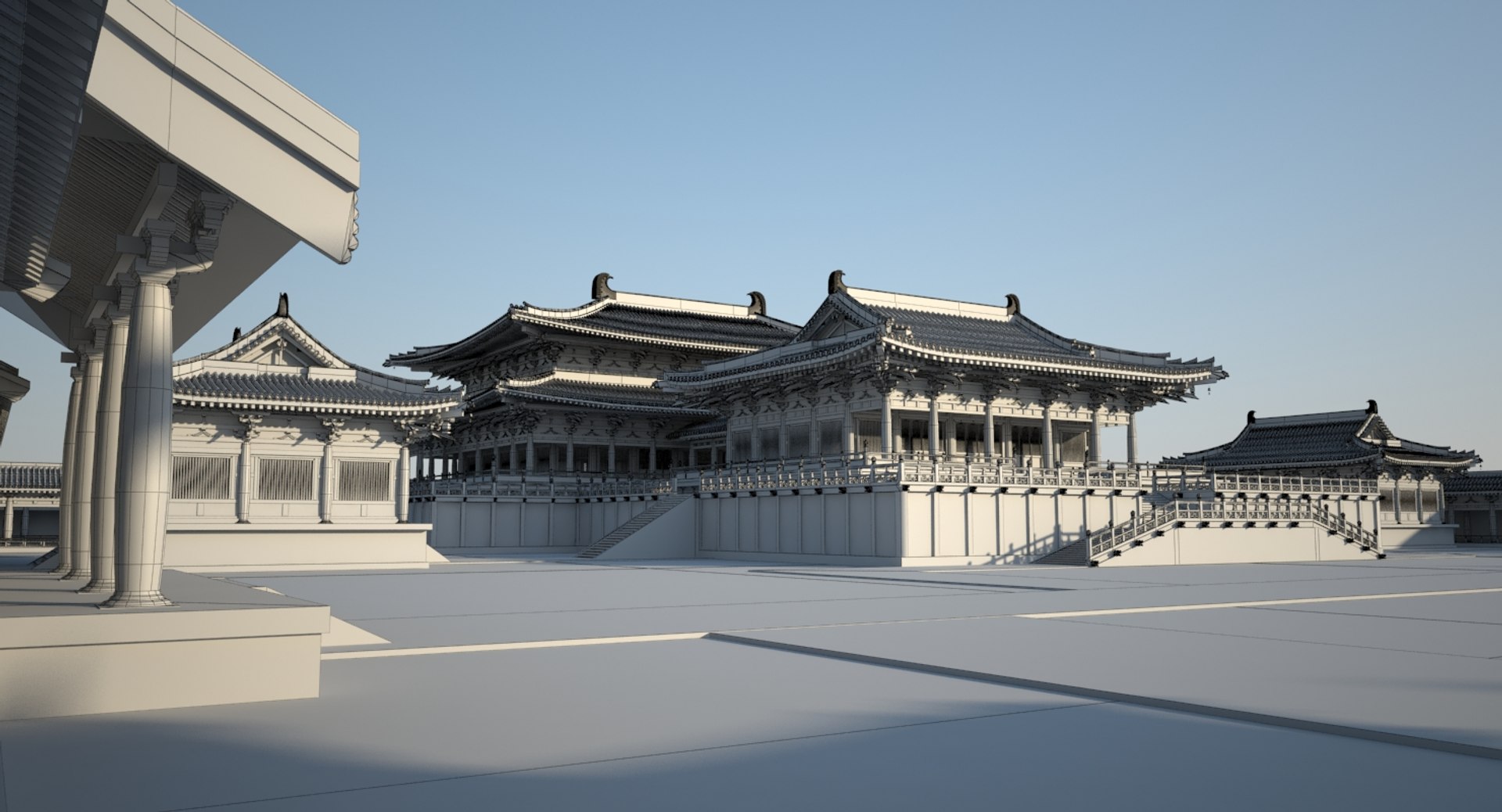 Chinese Architectural Palace 3d Model