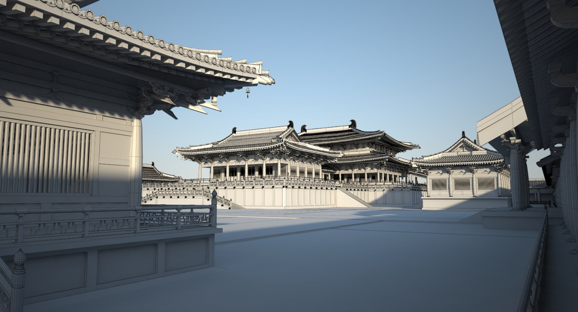 Chinese Architectural Palace 3d Model