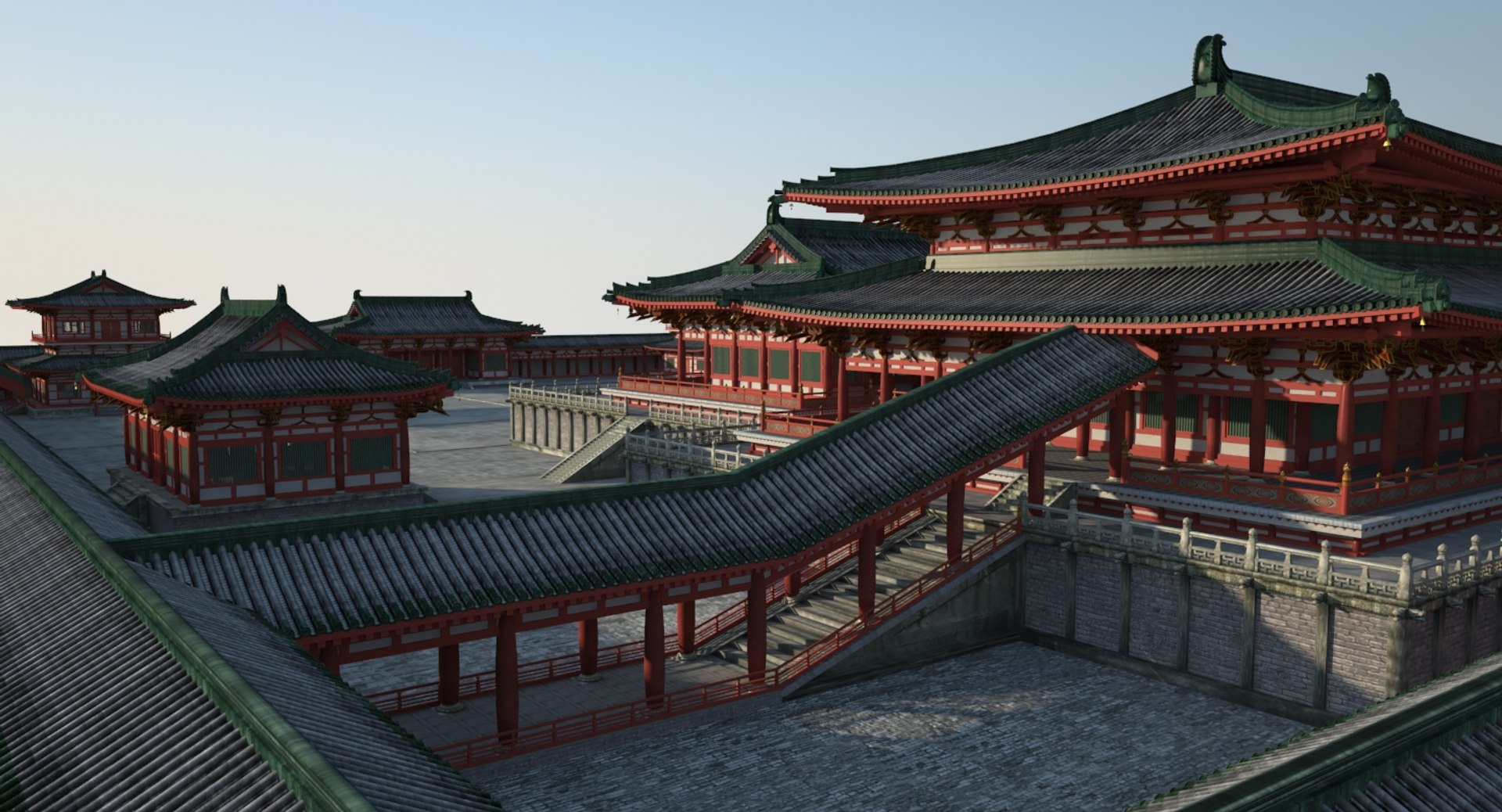 Chinese Architectural Palace 3d Model