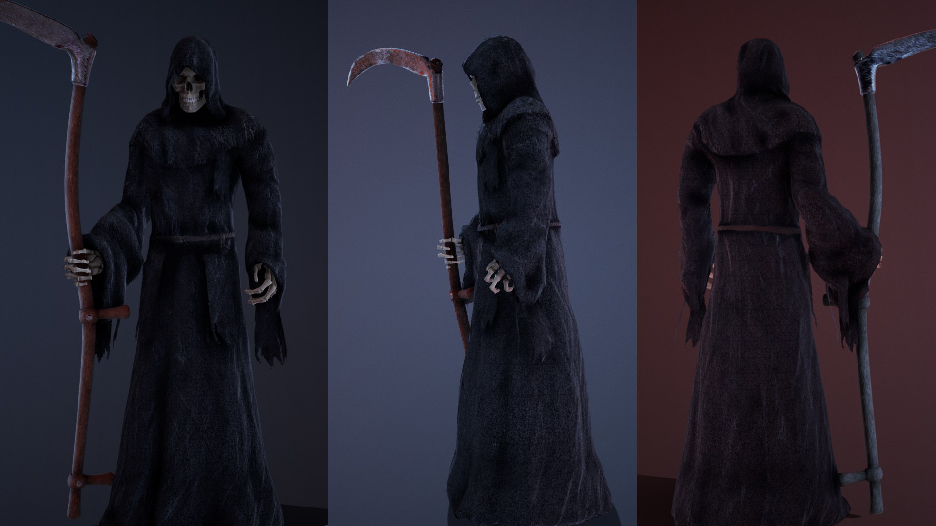 Grim Reaper Low-poly 3D Model 3D - TurboSquid 1904135