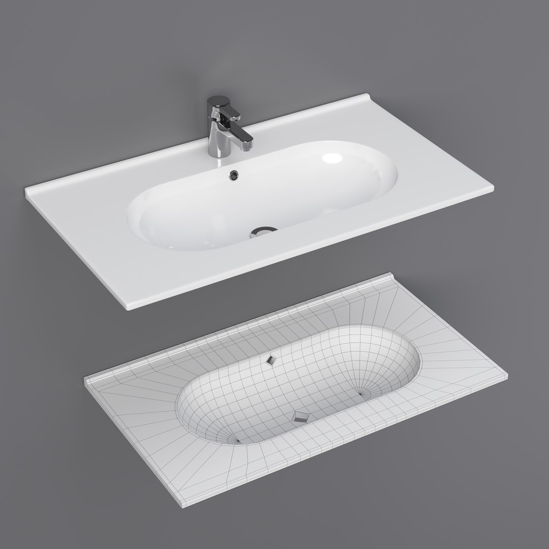 Bathroom Furniture With Sink Gala Klea 3D Model - TurboSquid 1896479