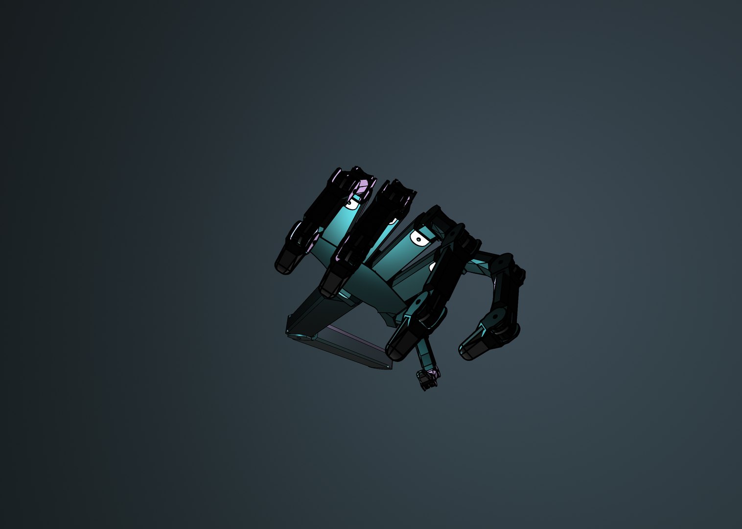 3d Simple Robotic Hand Model