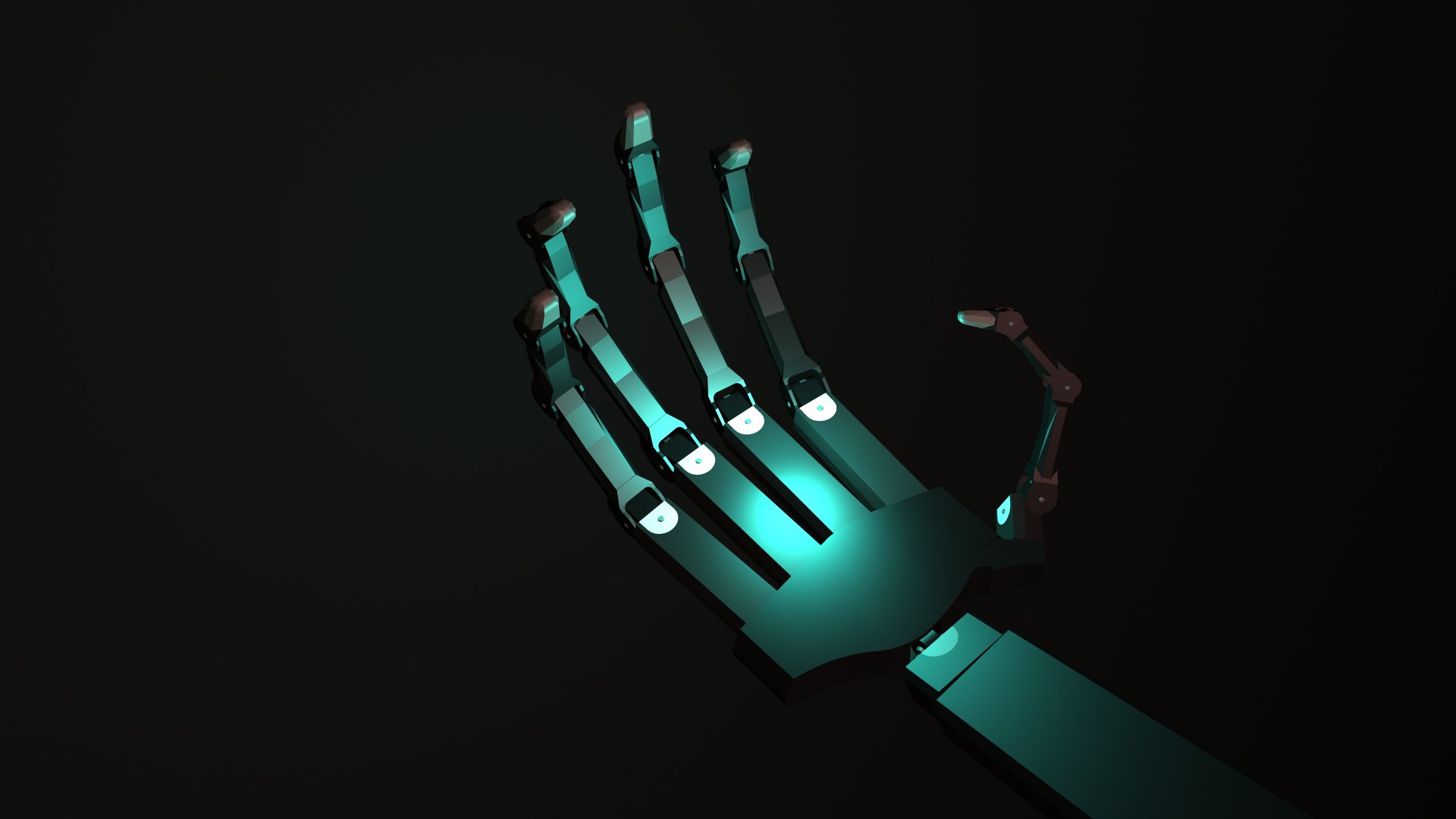 3d Simple Robotic Hand Model