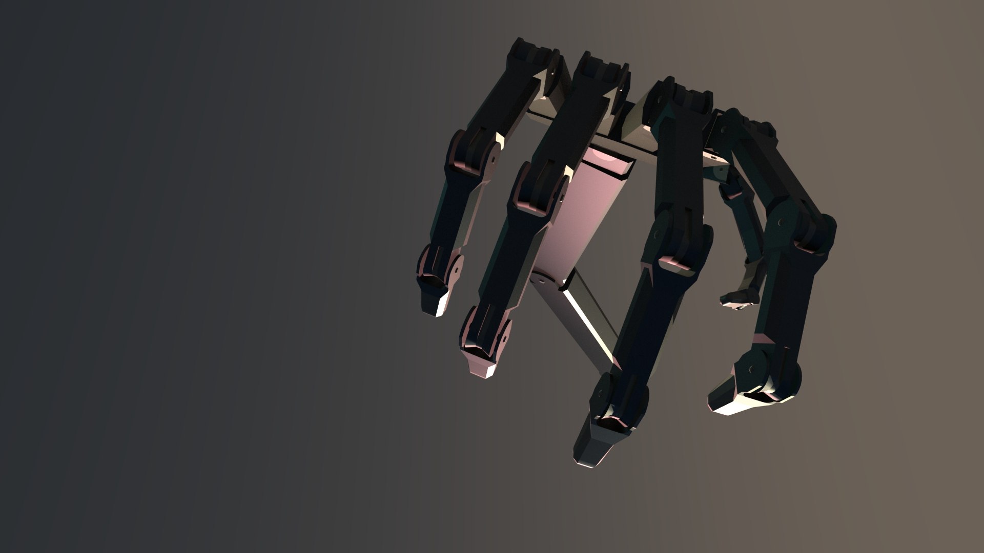 3d Simple Robotic Hand Model