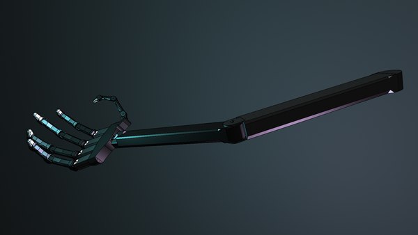 3d simple robotic hand model