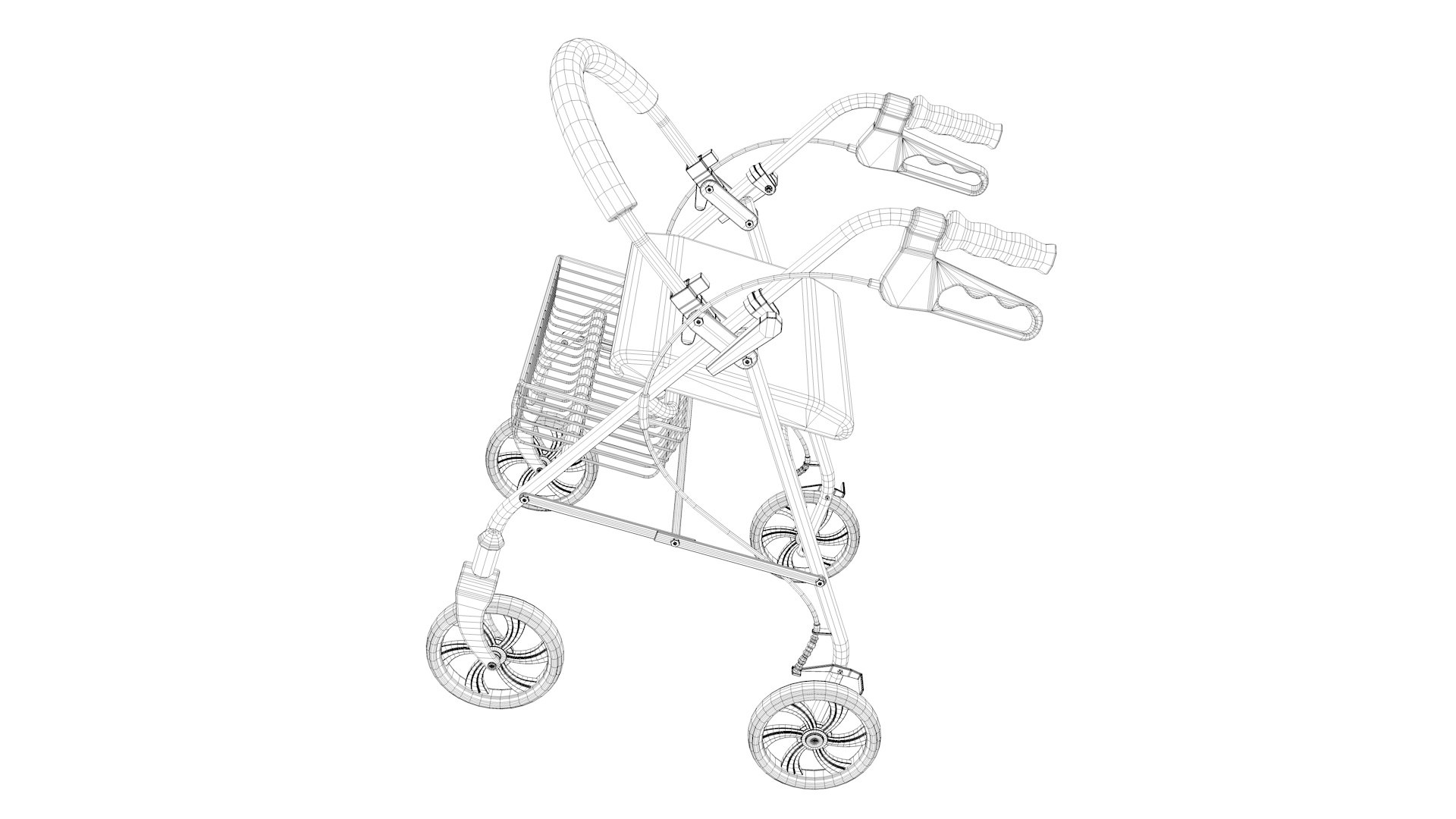 Rollator Walker model - TurboSquid 1981652
