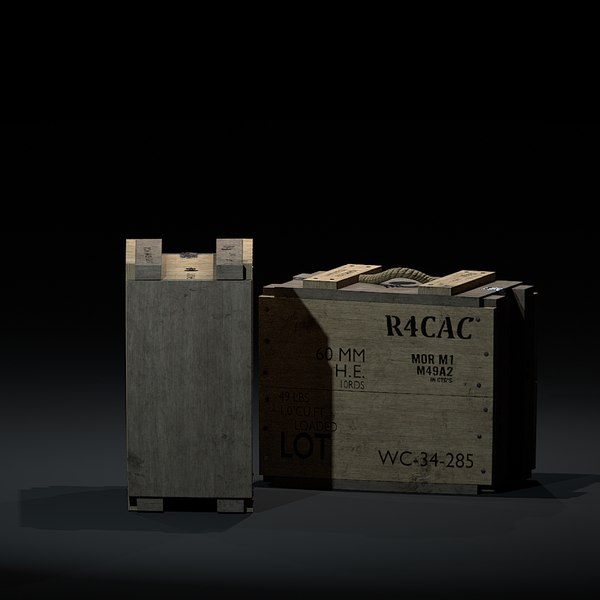 3D wooden crate ww2 - TurboSquid 1472079