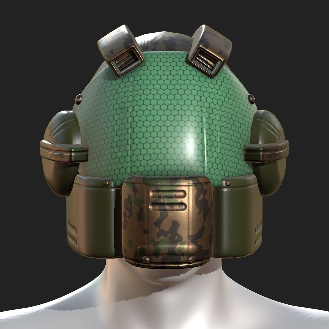 Gas Mask Helmet 3D Model - TurboSquid 1603856