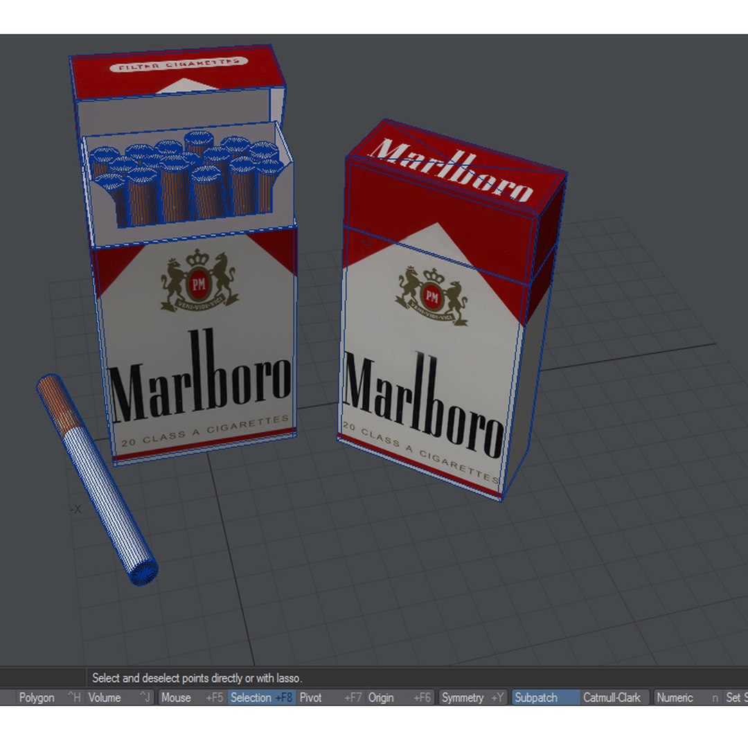 Cigarettes Box 3D Model - TurboSquid 1421294