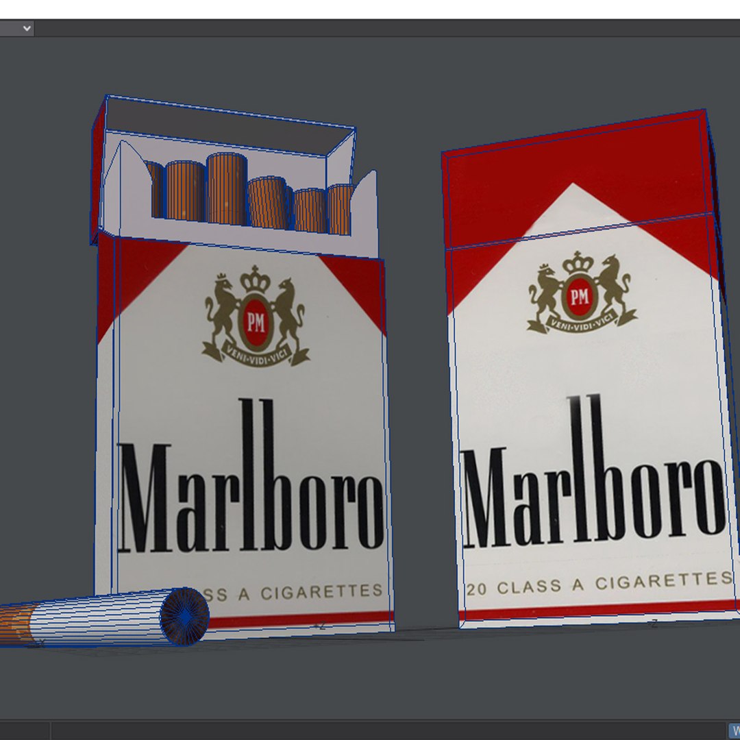 Cigarettes Box 3D Model - TurboSquid 1421294